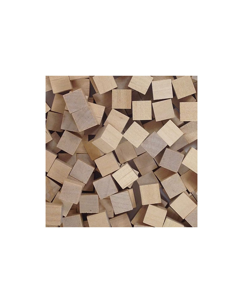 Cubos de Madera 8mm (12 Unidades)