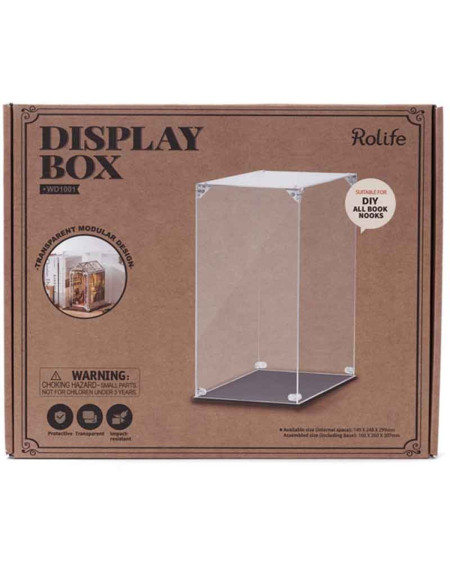 Puzzle 3D - Caja de Cristal Vertical - Display Box - Rolife